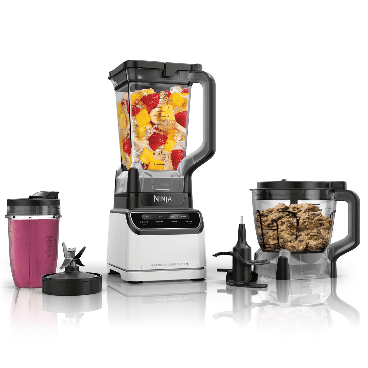 Ninja Grand Kitchen System 1200 Watts, Blender, 4 Preset Auto-iQ Progr ...