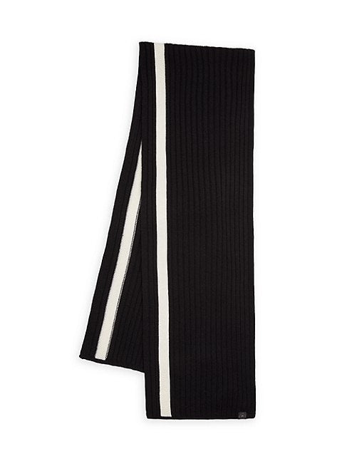 Moose Knuckles Verona Single-Stripe Merino Wool Scarf – thefrumshopper