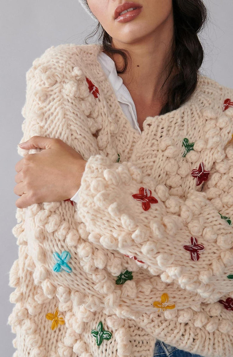 SAACHI Aria Multi Ivory Cardigan – The Frum Shopper