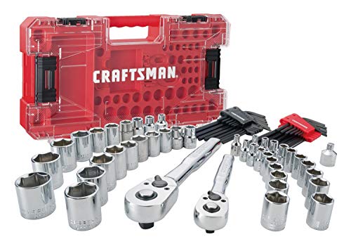 CRAFTSMAN VERSASTACK Socket Set, 71-Piece Mechanic Tool Set, 1/4" and ...