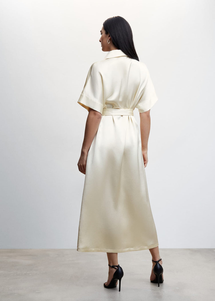 Satin shirt dress – The Frum Shopper
