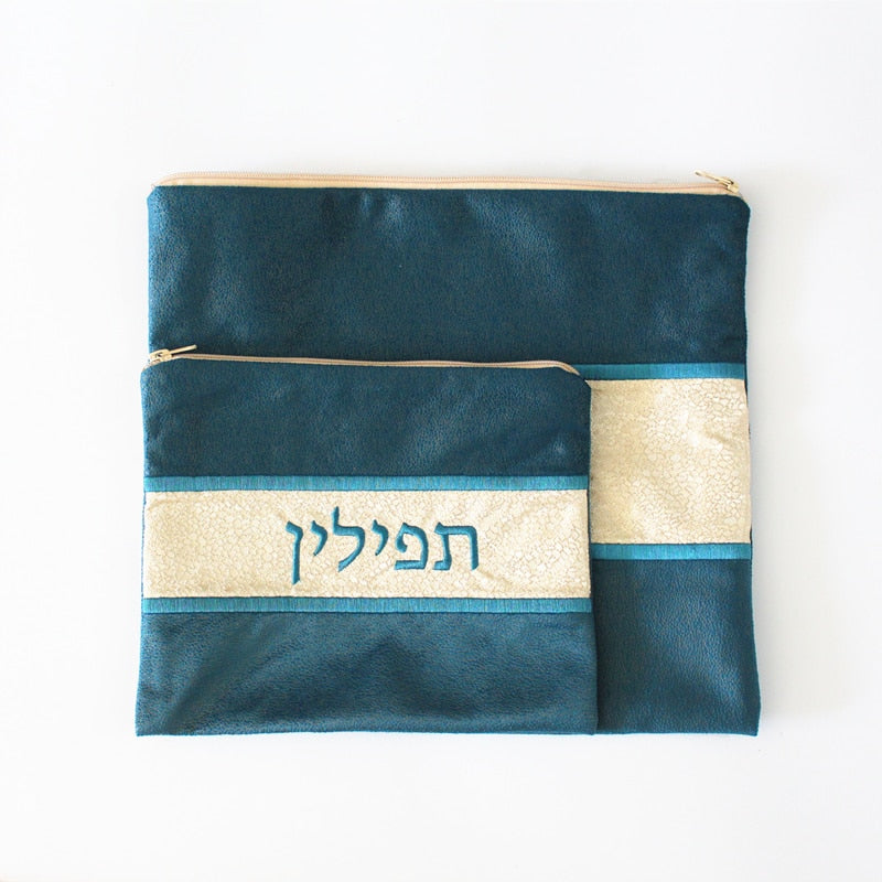 Tallit and tefillin pouch velvet bag set with shema Bag – The Frum Shopper
